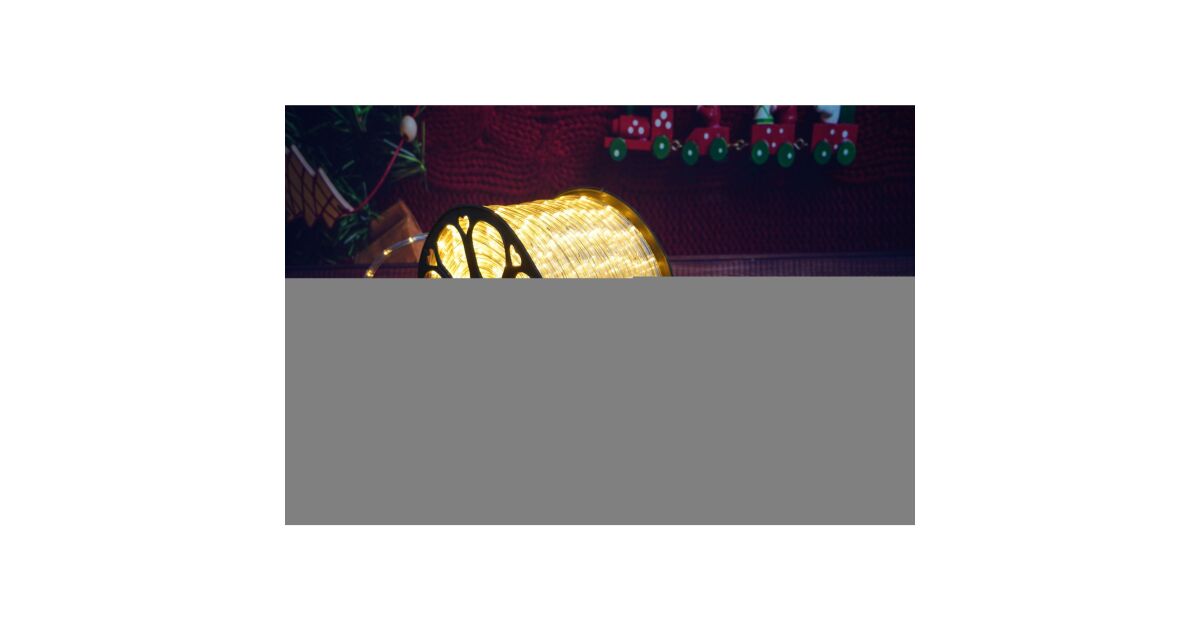 Wąż świetlny choinkowy, 32 m, 768 diod LED, Ciepła biel, 8 efektów ...