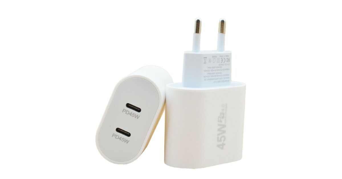 Schnellladegerät für Telefone, Flippy, Power Delivery 45W, Dualer Type ...