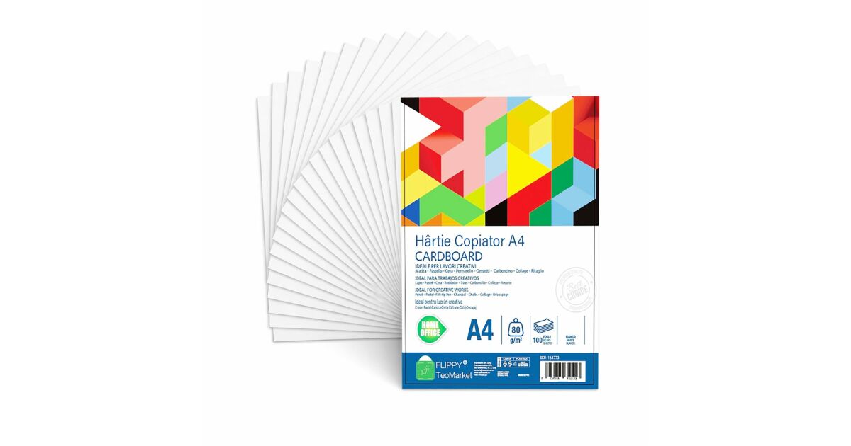 A4 Másolópapír Mutual Trust Cardboard, Flippy, 80 g/m², 100 lap/csomag ...