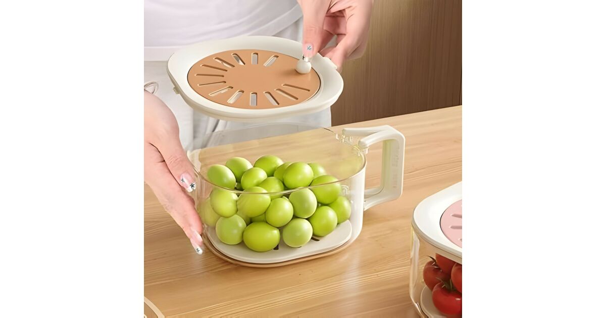 Cos de Scurgere pentru Fructe 2 in 1, Alista Home, din Plastic Durabil ...