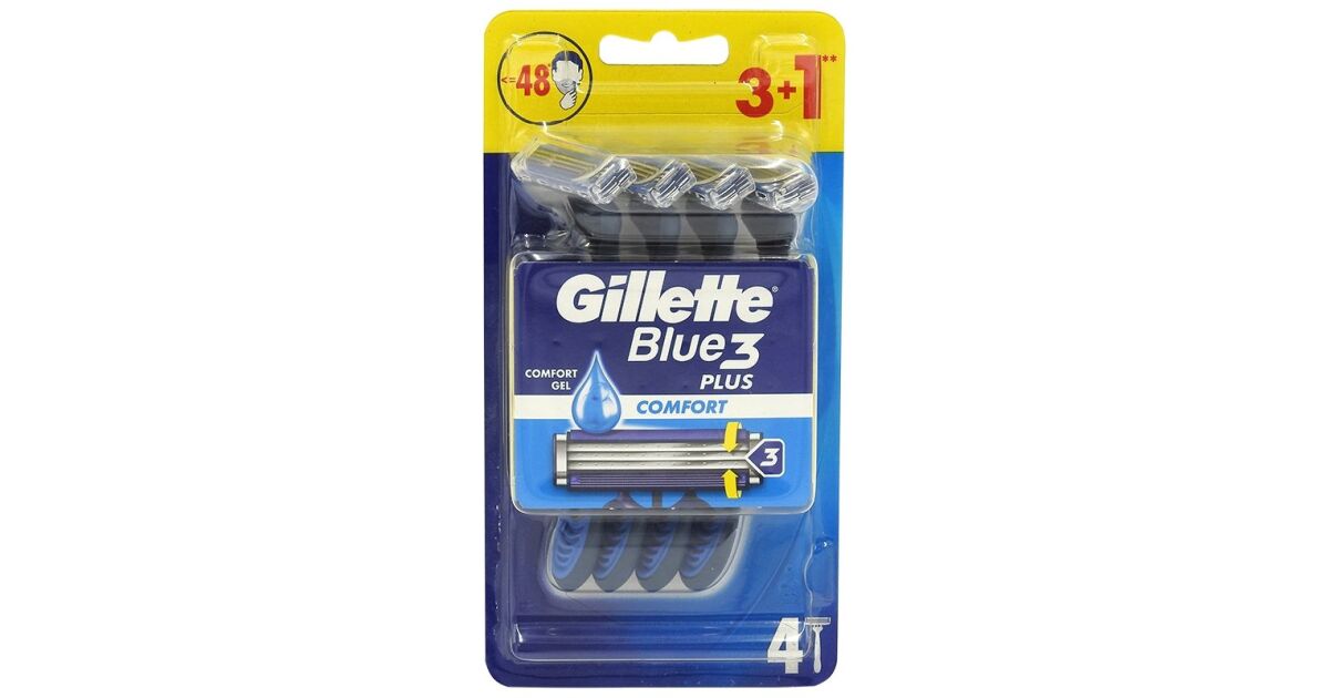 Aparat de Ras, GILLETTE, Blue3 Plus Comfort, Set 1 Bucati, 3+1 BUC ...