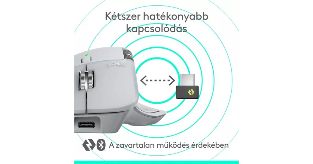 Mouse wireless Logitech MX Master 4 gri deschis | Pepita.com