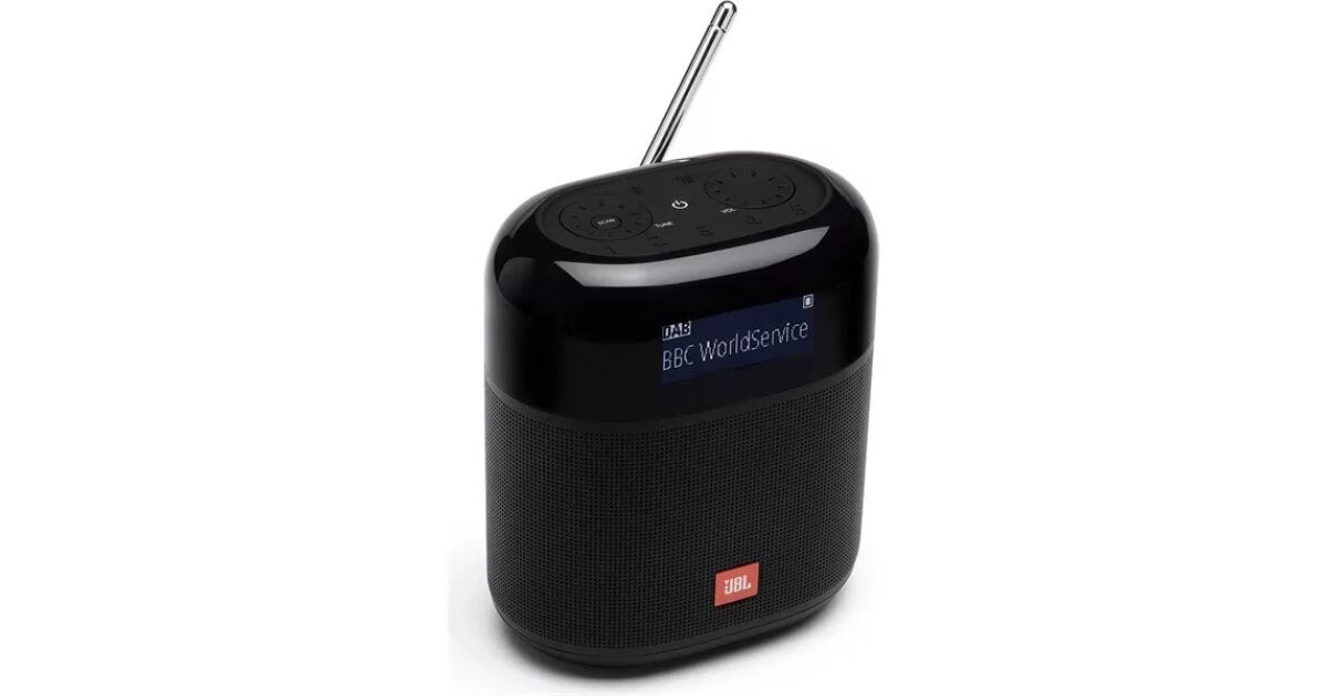 Boxă radio portabilă JBL TunerXL cu Bluetooth FM/DAB, neagră (adaptorul ...