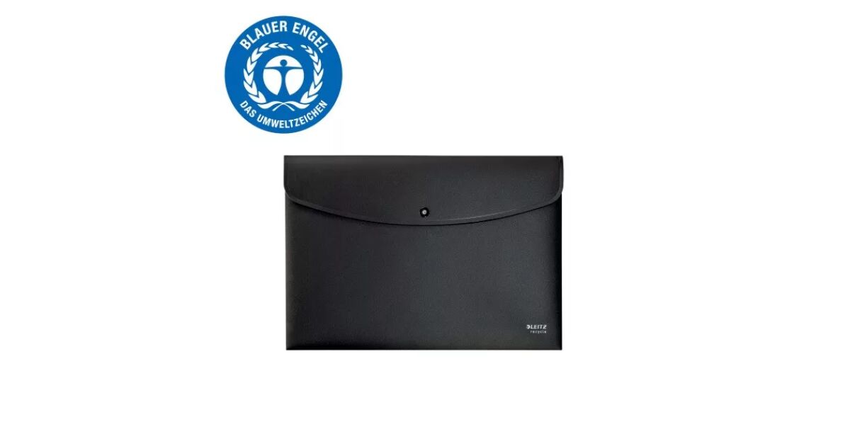 Leitz Recycle A4 PP Dokumententasche Schwarz | Pepita.com