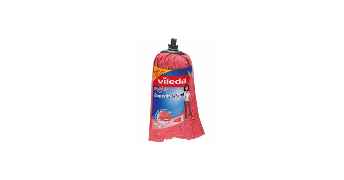 Felmosó fej mop utántöltő pattintós Vileda SuperMocio Uniersal pink ...