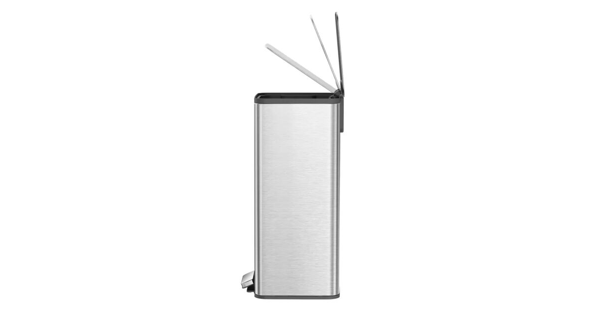 Cos de gunoi cu pedala, EKO, Marina, 50 litri, inox mat | Pepita.com