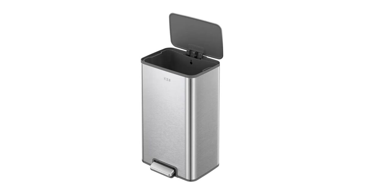 Cos de gunoi cu pedala, EKO, Marina, 50 litri, inox mat | Pepita.com