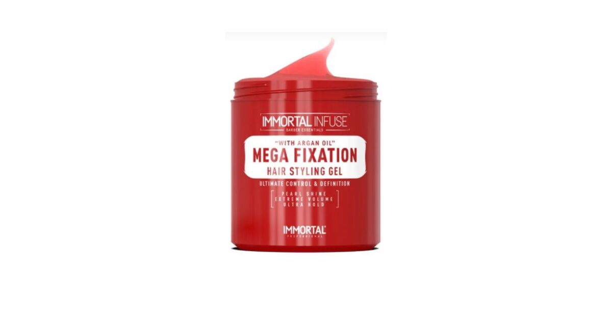 Immortal Żel do włosów Mega Fixation Hair Gel Argan Oil, 500 ml ...