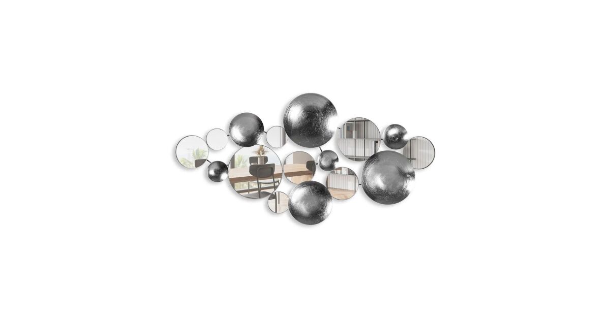 Decorațiune de perete Re-Bloom, metal, multicoloră, 116 x 60 x 4 cm ...