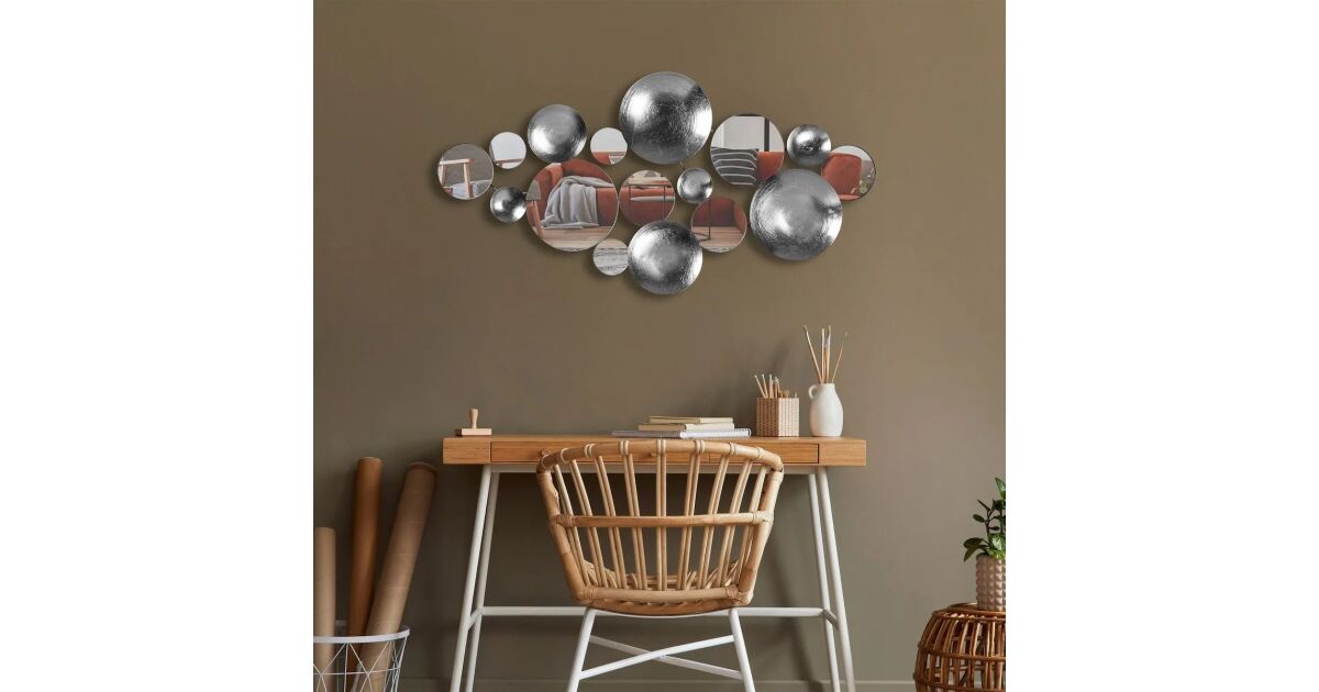 Decorațiune de perete Re-Bloom, metal, multicoloră, 116 x 60 x 4 cm ...
