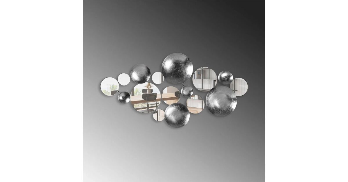 Decorațiune de perete Re-Bloom, metal, multicoloră, 116 x 60 x 4 cm ...