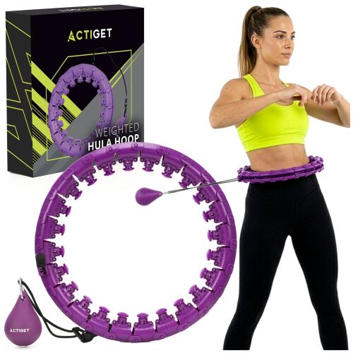 Geöffnete Verpackung - ActiGet verstellbarer, gewichteter Hula-Hoop ...