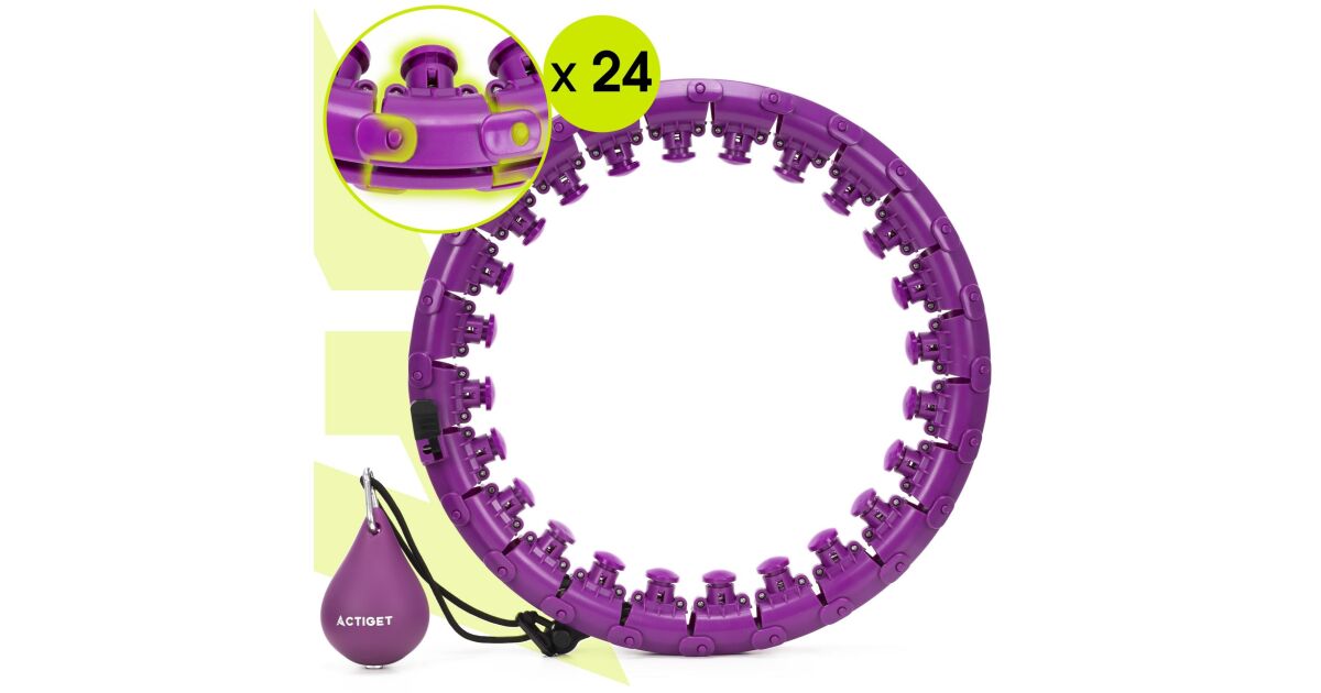Geöffnete Verpackung - ActiGet verstellbarer, gewichteter Hula-Hoop ...