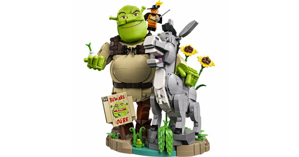 LEGO® Shrek Shrek, Măgărușul și Motanul Încălțat 72423 | Pepita.com