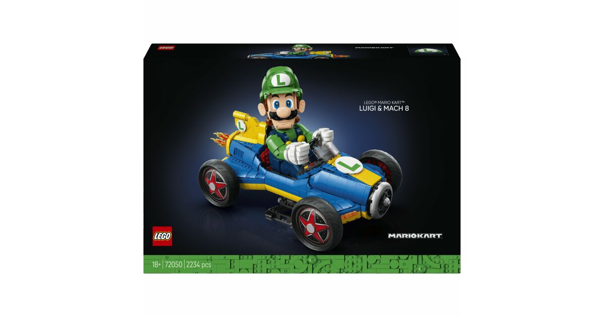 LEGO® Super Mario™ Mario Kart™ – Luigi a Mach 8 72050 | Pepita.com