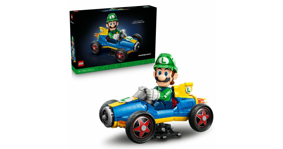 LEGO® Super Mario™ Mario Kart™ – Luigi a Mach 8 72050 | Pepita.com