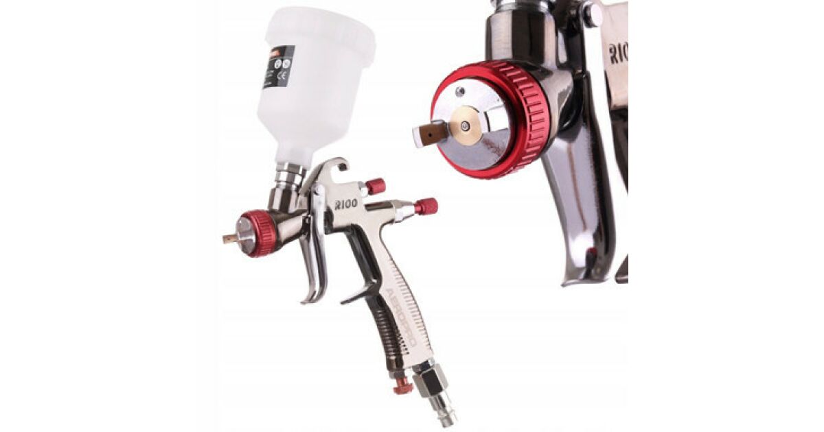Mini pistolie de vopsit LVLP cu duză de 1,0 mm, pentru compresoare mici ...