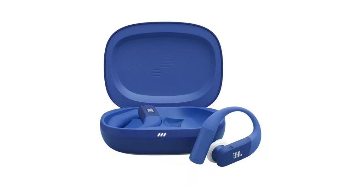 JBL Endurance PEAK 4 True Wireless Bluetooth modré športové slúchadlá ...