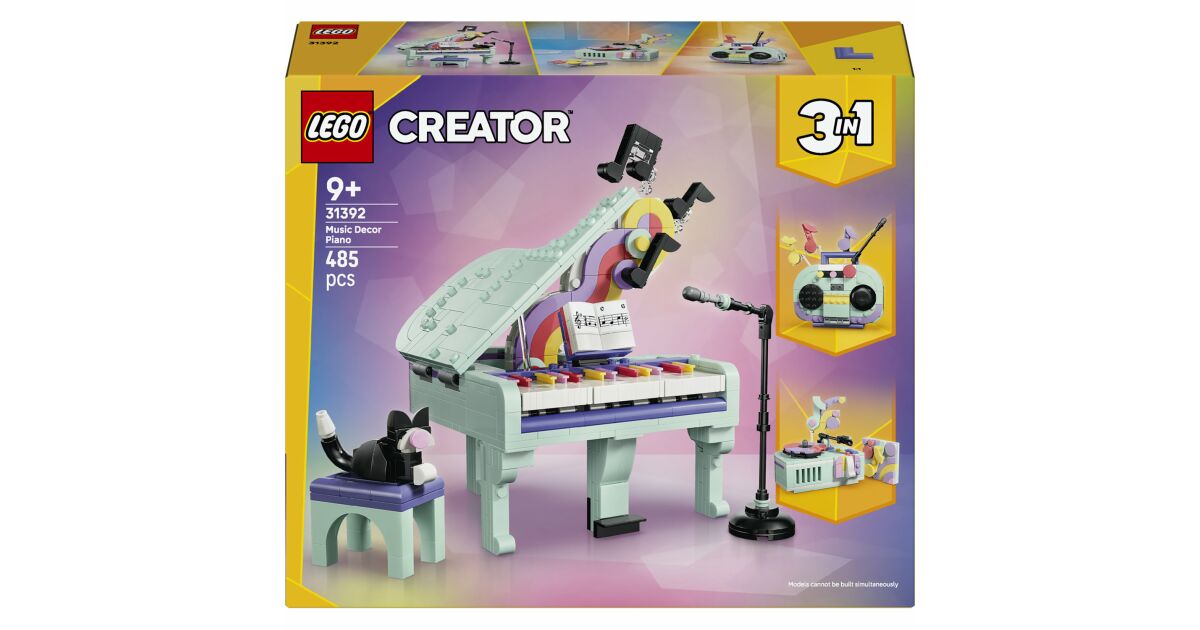 LEGO® Creator 3 v 1 Hudobná dekorácia s mačkou 31392 | Pepita.com