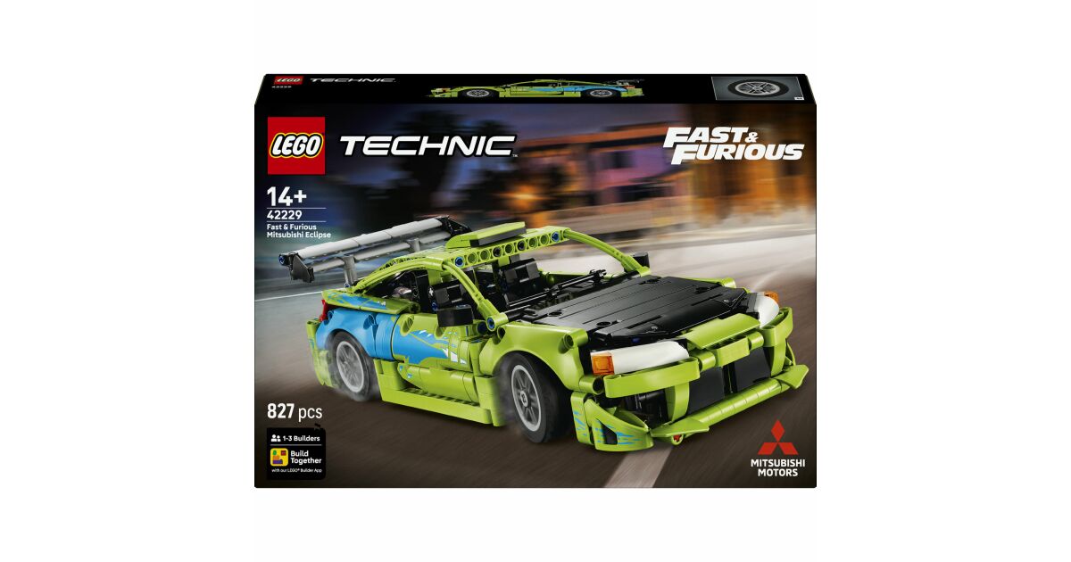 LEGO® Technic Rýchlo a Zbesilo Mitsubishi Eclipse auto 42229 | Pepita.com