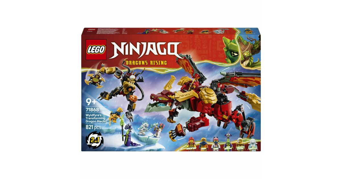 LEGO® NINJAGO® Wyldfyres Verwandlungs-Drachen-Mech 71868 | Pepita.com