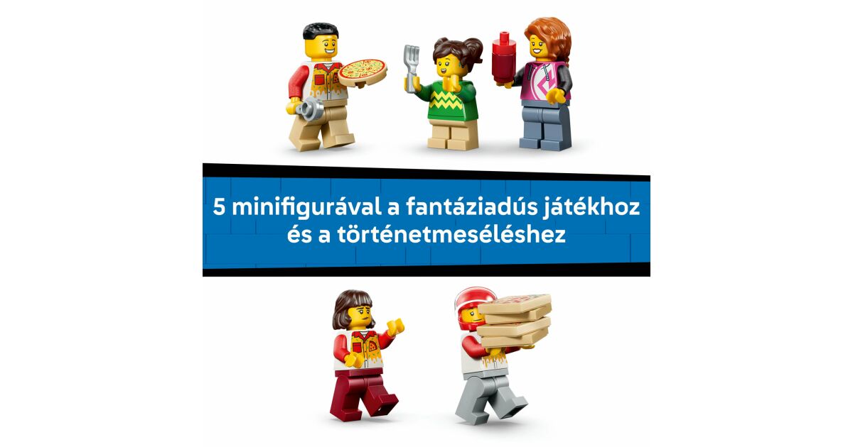LEGO® City Pizzeria s doručovacími vozidlami 60496 | Pepita.com