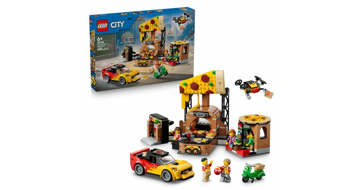 LEGO® City Pizzeria s doručovacími vozidlami 60496 | Pepita.com