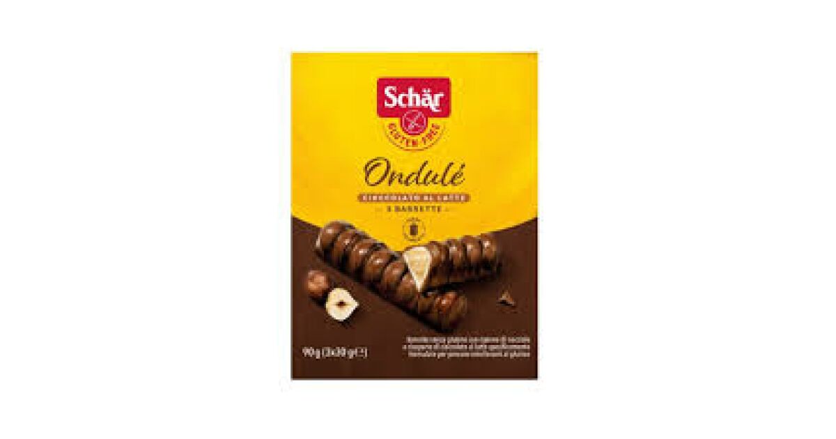 Schar ONDULÉ napolitane cu cremă de alune și ciocolată, fără gluten 90g ...