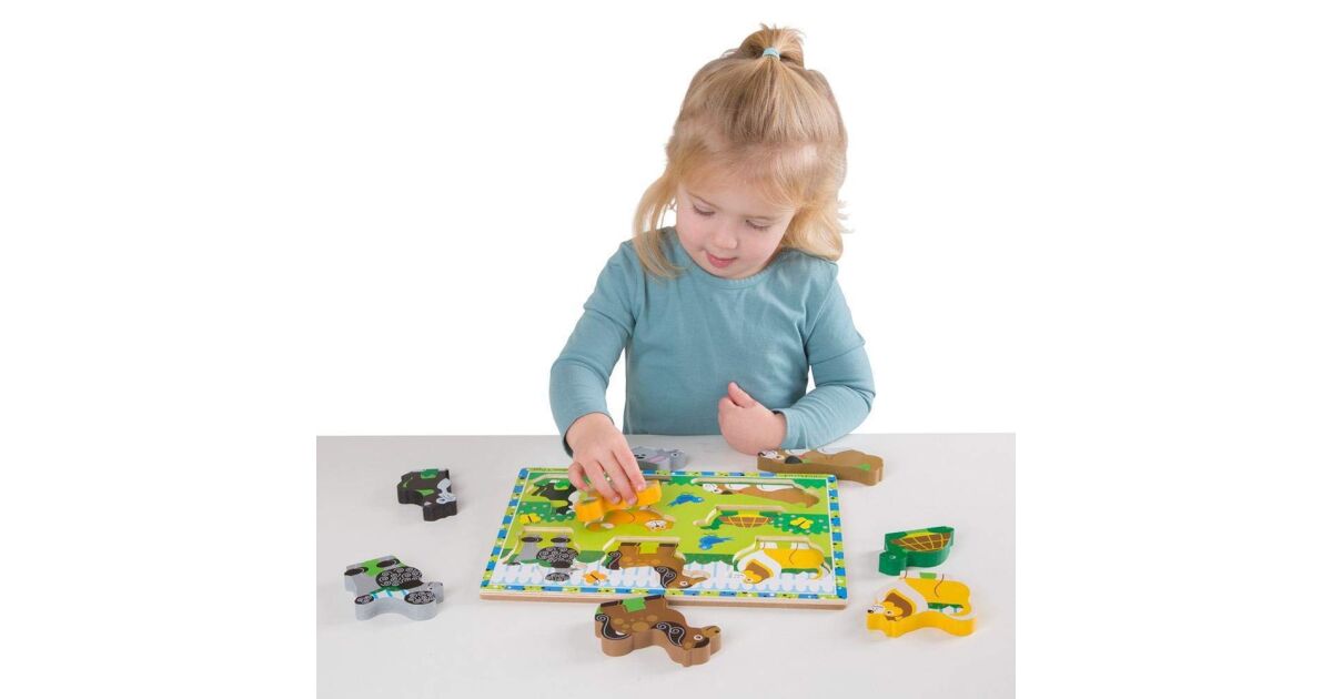 Melissa si Doug Pets Puzzle Chunky | Puzzle-uri | Jucarie din lemn | 2 ...
