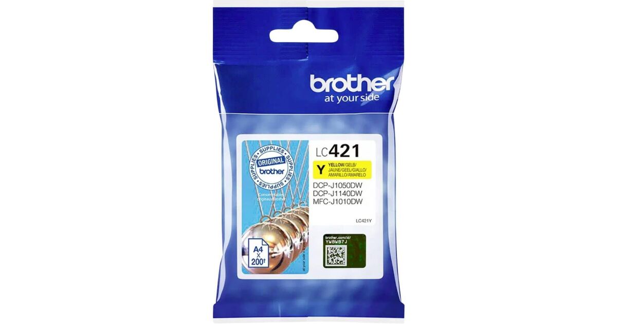 Cartus de cerneala Brother LC-421Y Galben compatibil cu DCP-J1050DW DCP ...