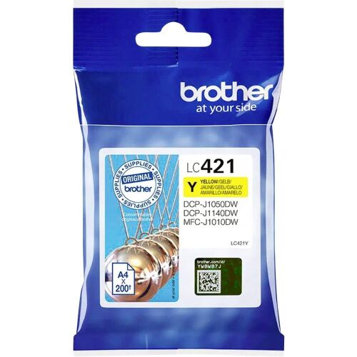 Cartus de cerneala Brother LC-421Y Galben compatibil cu DCP-J1050DW DCP ...
