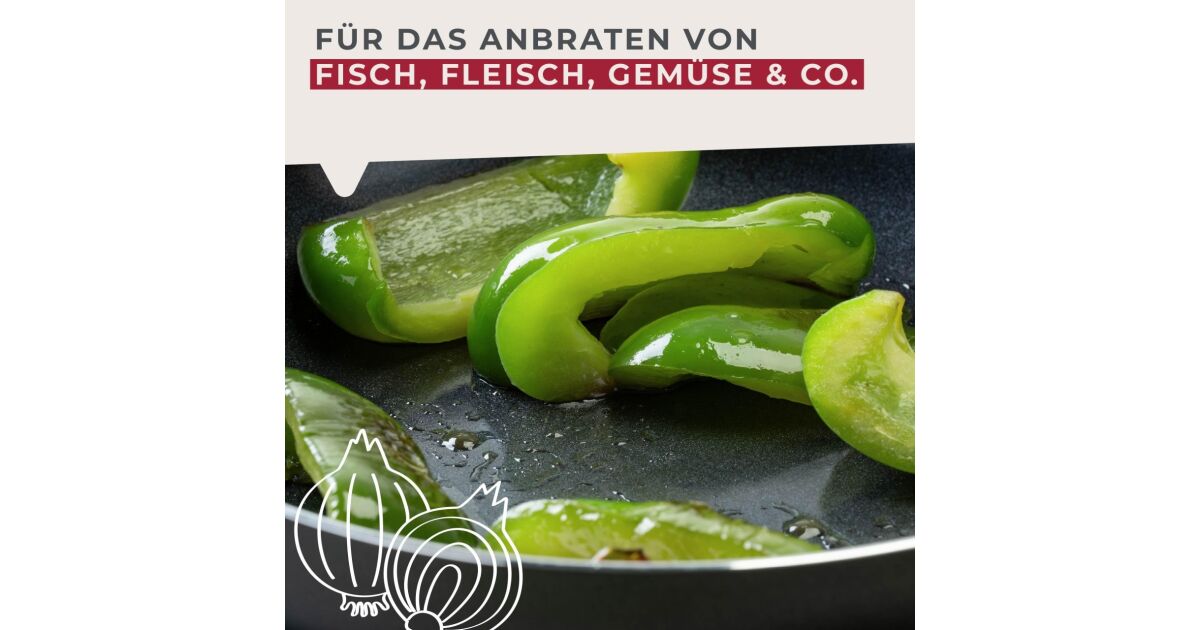 Tigaie Fackelmann Brandao - O 24 cm din aluminiu reciclat, acoperire ...