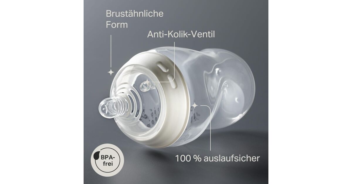 Sticla pentru bebelusi Tommee Tippee Natural Start 260ml, 2 bucati, cu ...