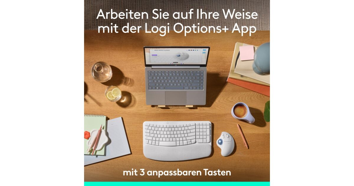 Mouse Trackball Ergonomic Logitech Ergo M575S, Bluetooth, Alb | Pepita.com
