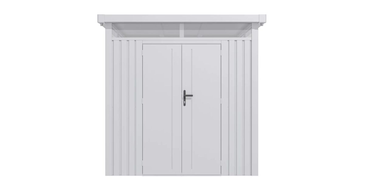 Căsuță de grădină G21 Atlanta 529 - 230 x 230 cm, argintiu metalic ...