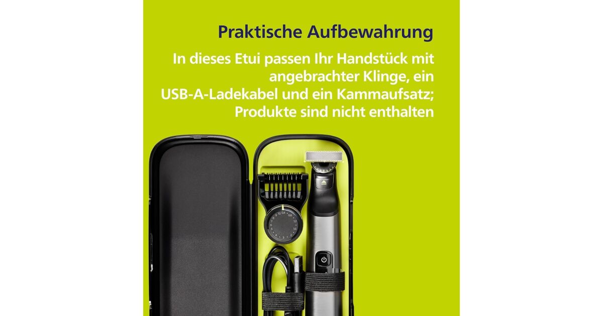 Etui de calatorie Philips OneBlade QP40130, protectie pentru aparat de ...