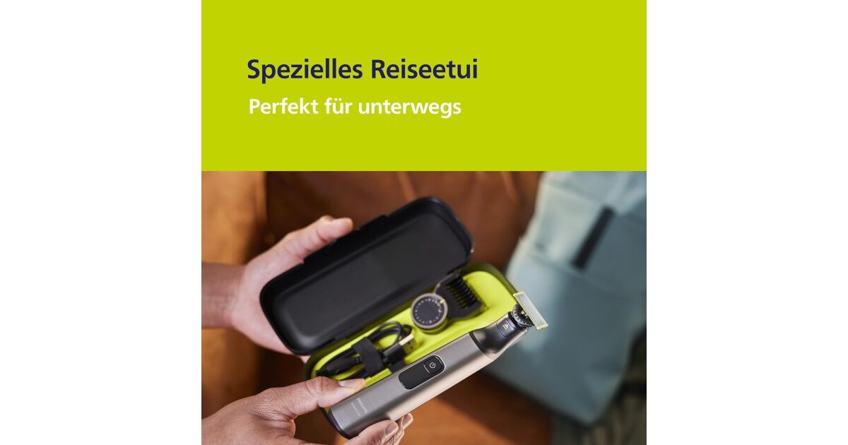 Etui de calatorie Philips OneBlade QP40130, protectie pentru aparat de ...