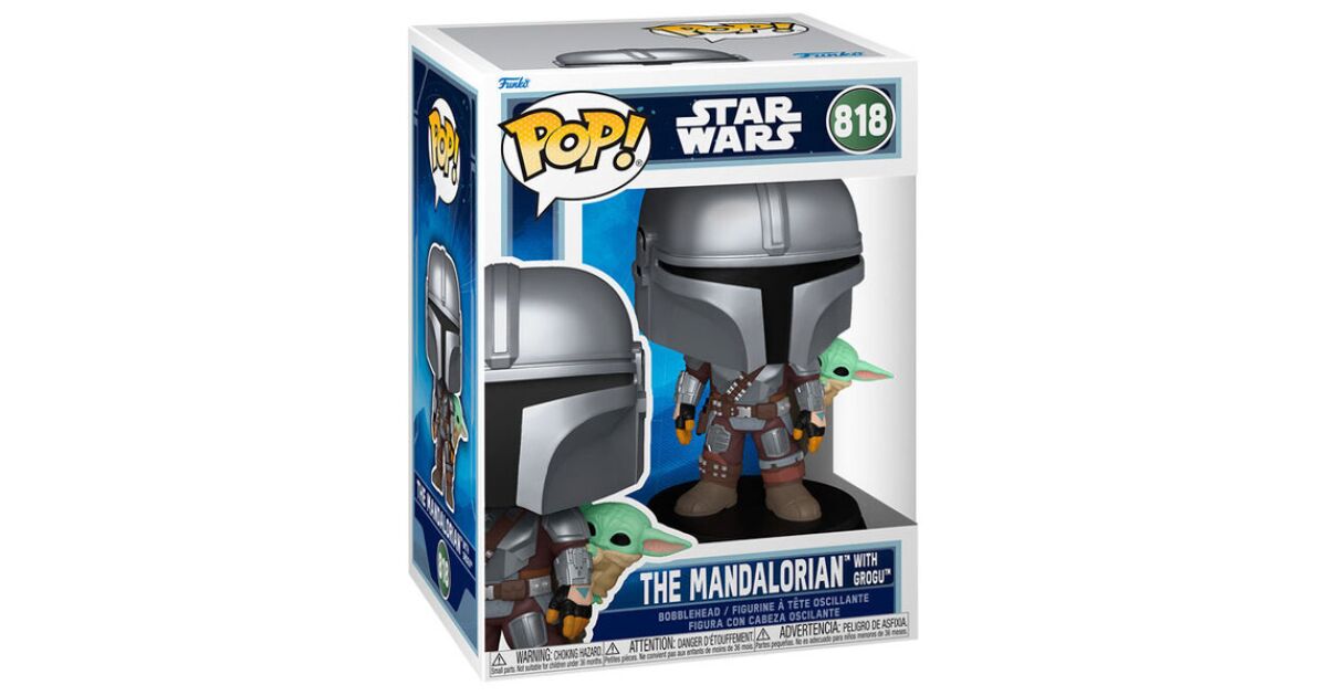 Funko POP! Star Wars The Mandalorian & Grogu: The Mandalorian with ...
