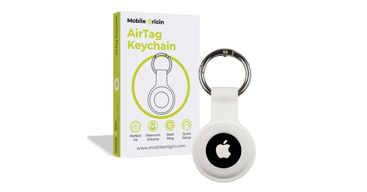 Mobil Eredetű Airtag Kulcstánc Tok Apple Airtag Simple Kit Fehér ...