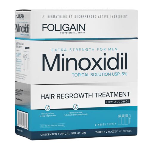 Solutie pentru Cresterea Parului, Foligain, Minoxidil 5%, cu Alcool ...