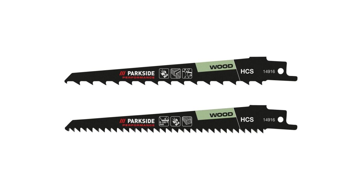 PARKSIDE PERFORMANCE® PFSZP 3 A1 Szablyafűrész lap készlet – fához és ...