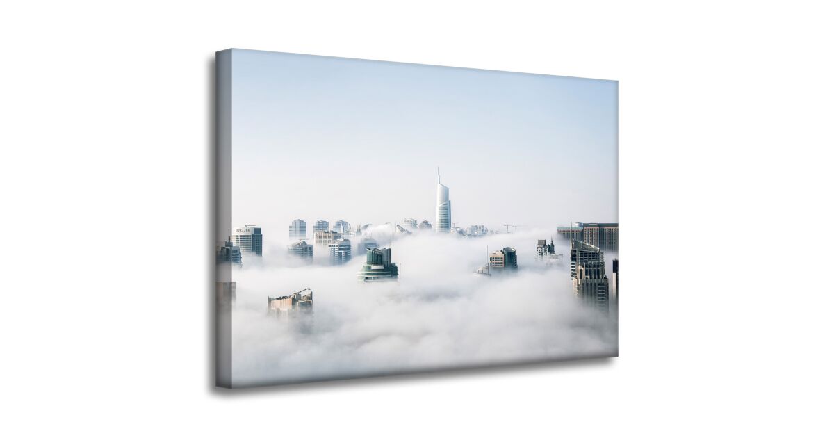 Vászonkép Architecture Skyscraper 70x50 USA Sky Fog | Pepita.hu