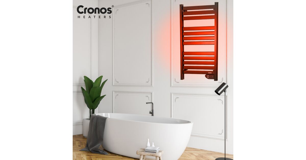 Cronos TW-500 fekete elektromos fürdőszobai fűtőberendezés | Pepita.hu