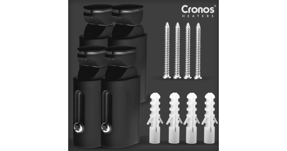 Cronos TW-500 fekete elektromos fürdőszobai fűtőberendezés | Pepita.hu