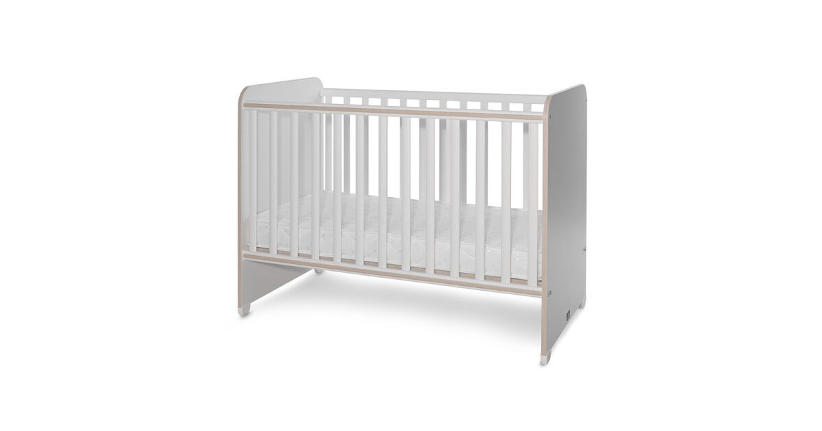 Lorelli Sweet Dream kiságy 60x120 - White Light Light Oak | Pepita.hu