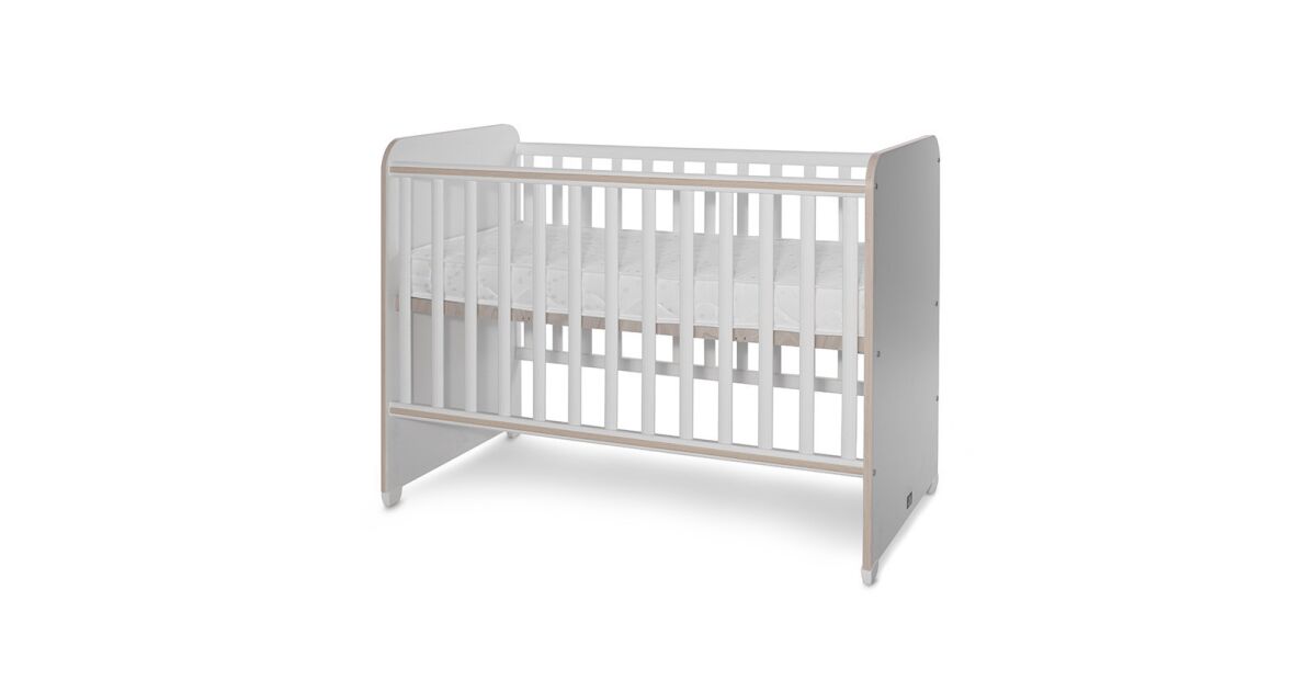 Lorelli Sweet Dream kiságy 60x120 - White Light Light Oak | Pepita.hu