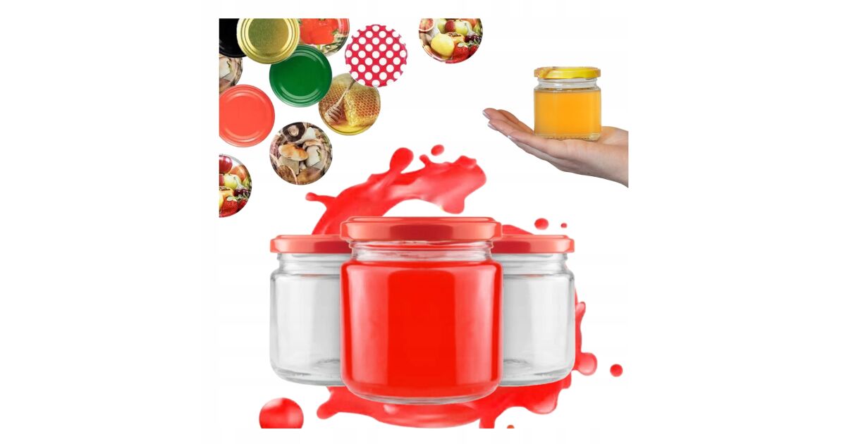 48x Üveg 200ML + FEDÉL FI66 DZSEM BETÉTEK EGYAPARTOS DESSZERTEK MÉZ ...