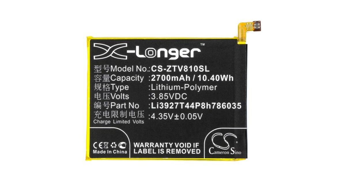 Li3927T44P8h786035 Telefon akkumulátor 2700 mAh | Pepita.hu