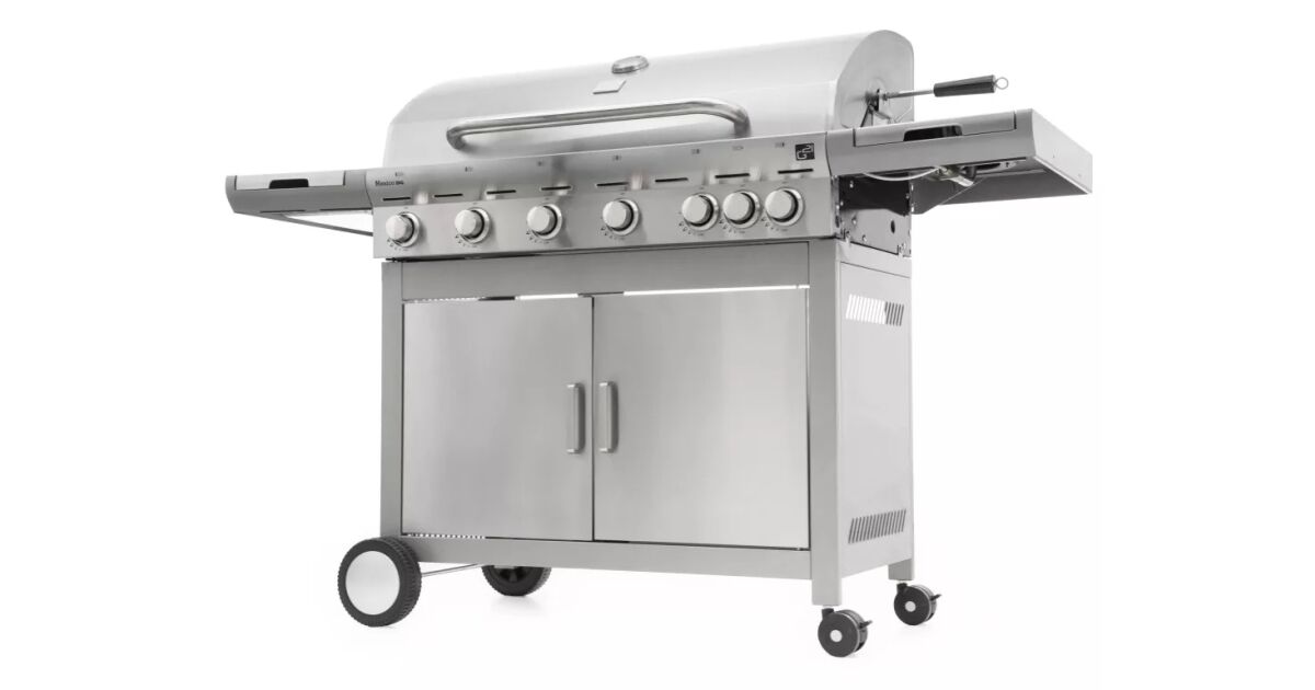 Grătar pe gaz G21 Mexico BBQ Premium line, 7 arzătoare + reductor de ...
