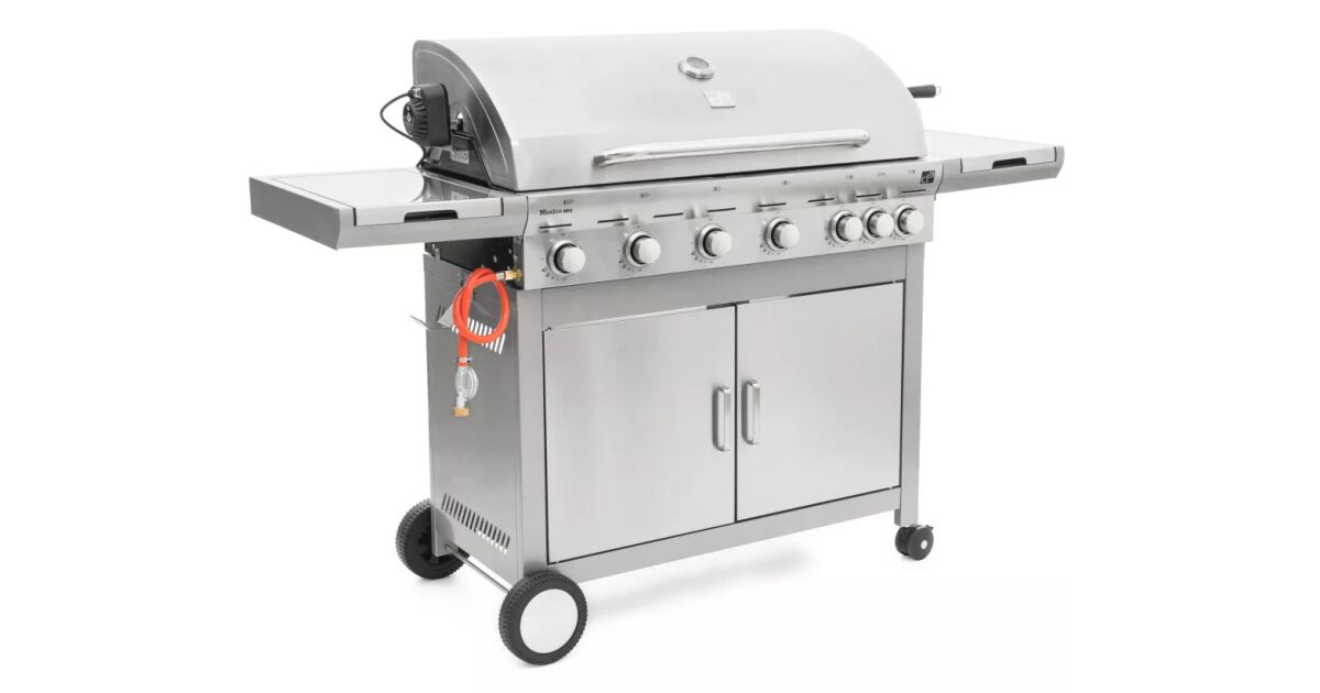 Grătar pe gaz G21 Mexico BBQ Premium line, 7 arzătoare + reductor de ...